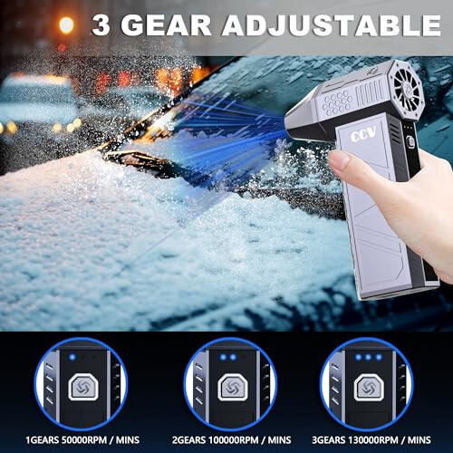 CCV Compressed Air Duster - 150000RPM Electric Air Duster for Cleaning ...